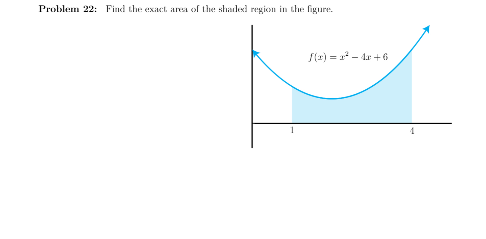 Solved Problem 22: Find the exact area of the shaded region | Chegg.com