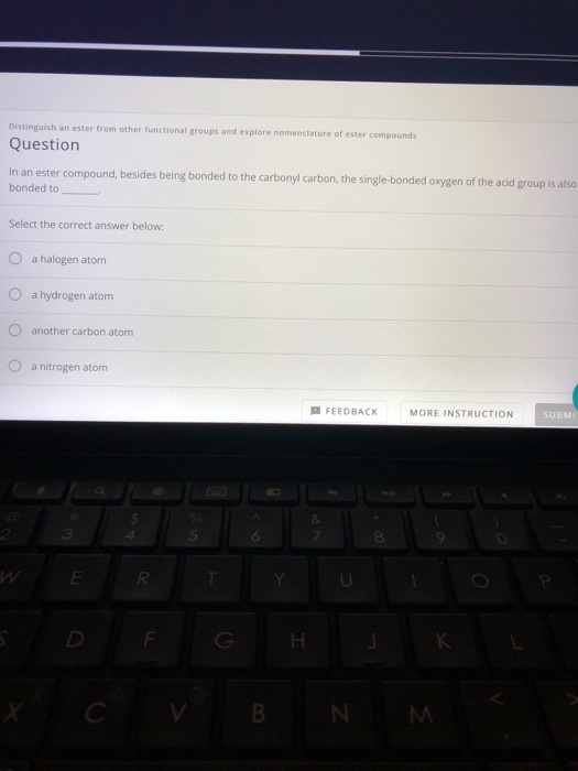 Solved Distinguish anester from other functional groups and | Chegg.com