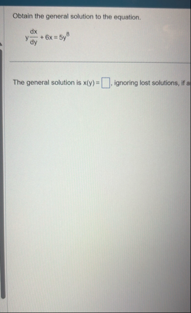 Solved Obtain the general solution to the | Chegg.com