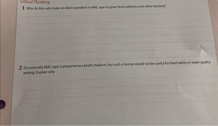Solved Lab Related Questions 1 You are studying a bacterial | Chegg.com
