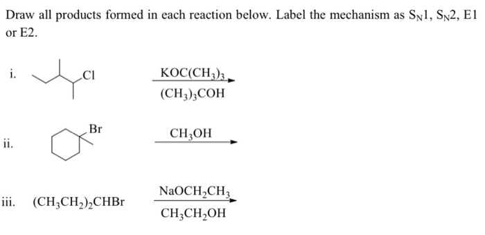 Solved Draw all products formed in each reaction below. | Chegg.com