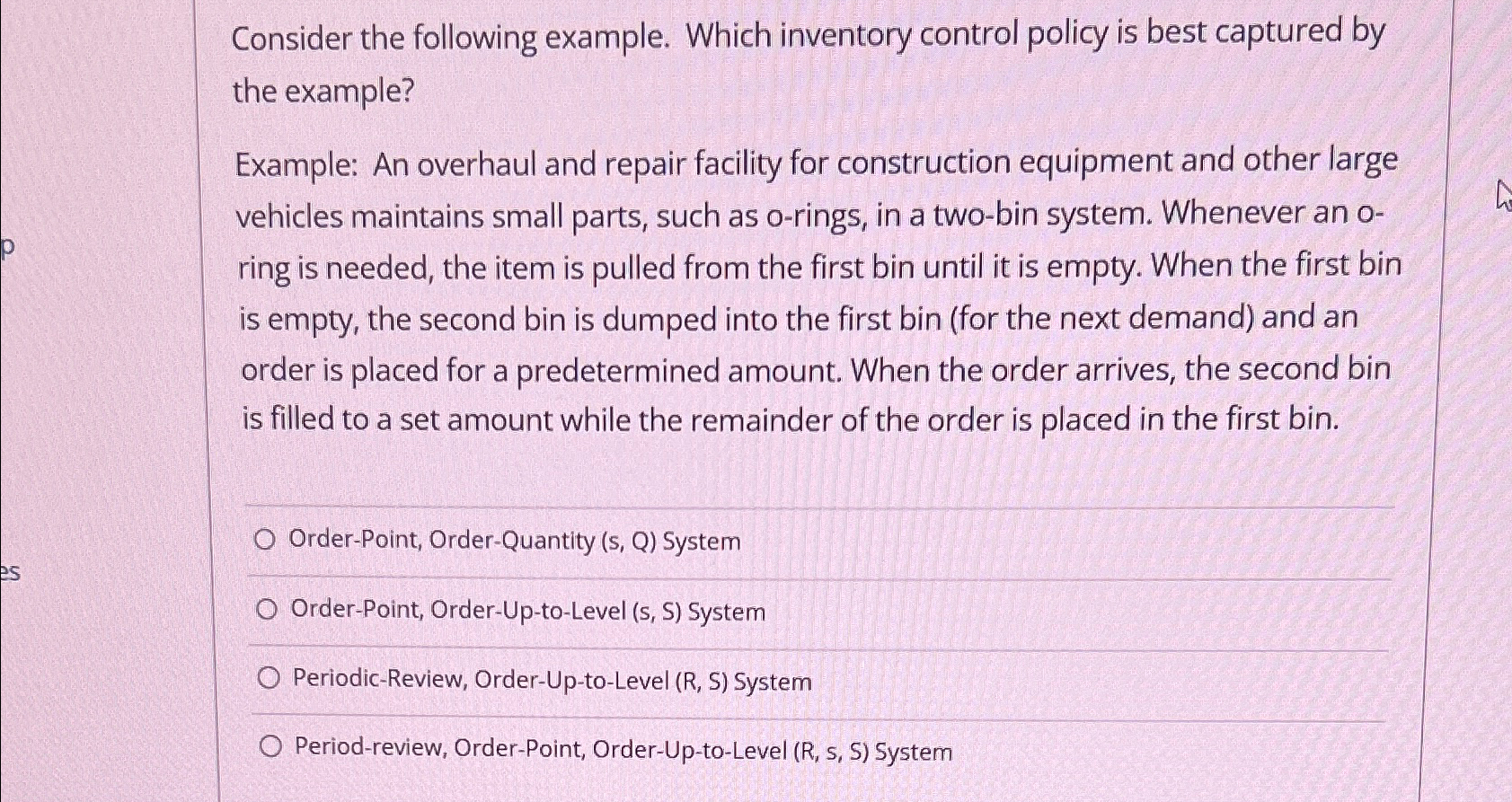 Solved Consider the following example. Which inventory | Chegg.com