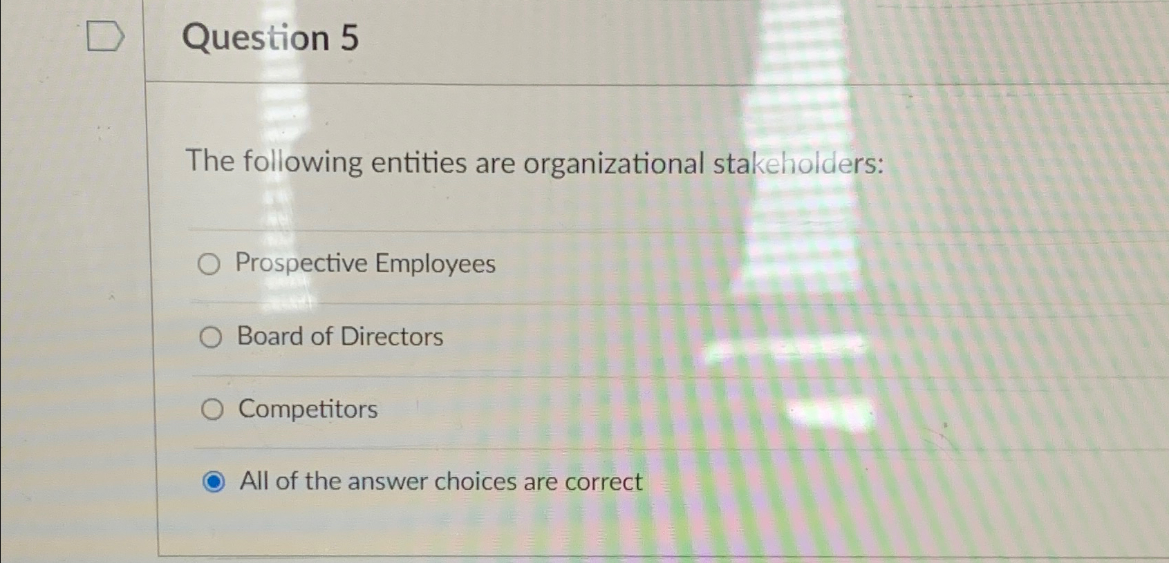 Solved Question 5The following entities are organizational | Chegg.com