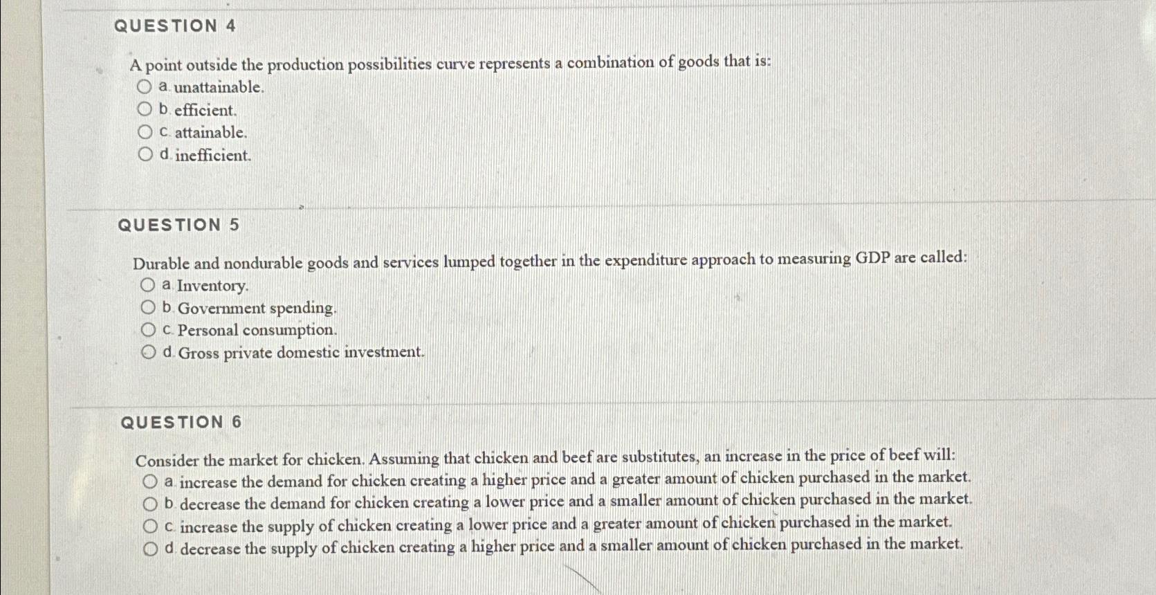 Solved QUESTION 4A point outside the production | Chegg.com
