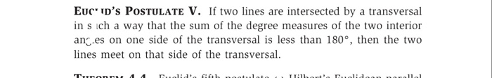 Solved 1. (a) State the converse to Euclid V (Euclid's fifth | Chegg.com