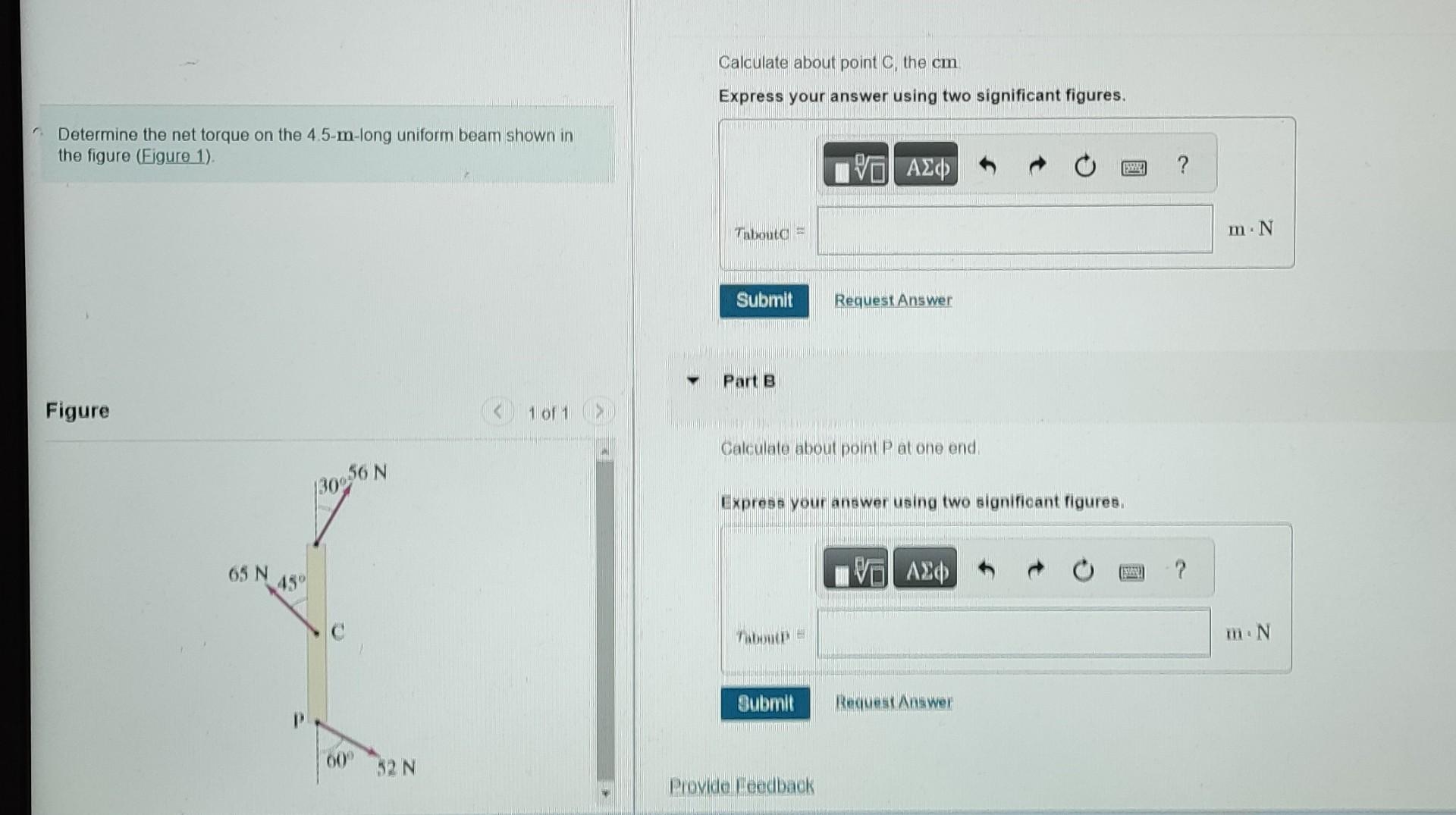 Solved Calculate about point C, ﻿the cm.Express your answer | Chegg.com