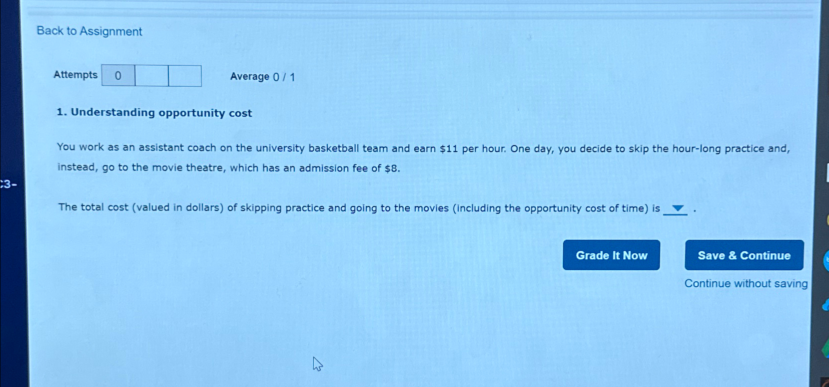 Solved Back to AssignmentAttempts0Average 01Understanding | Chegg.com