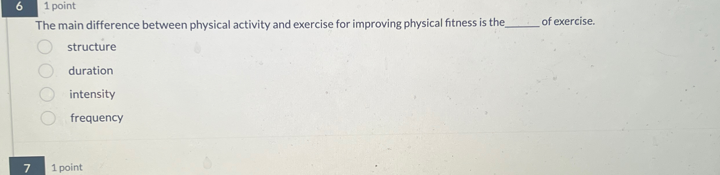 Solved 6,1 ﻿pointThe main difference between physical | Chegg.com