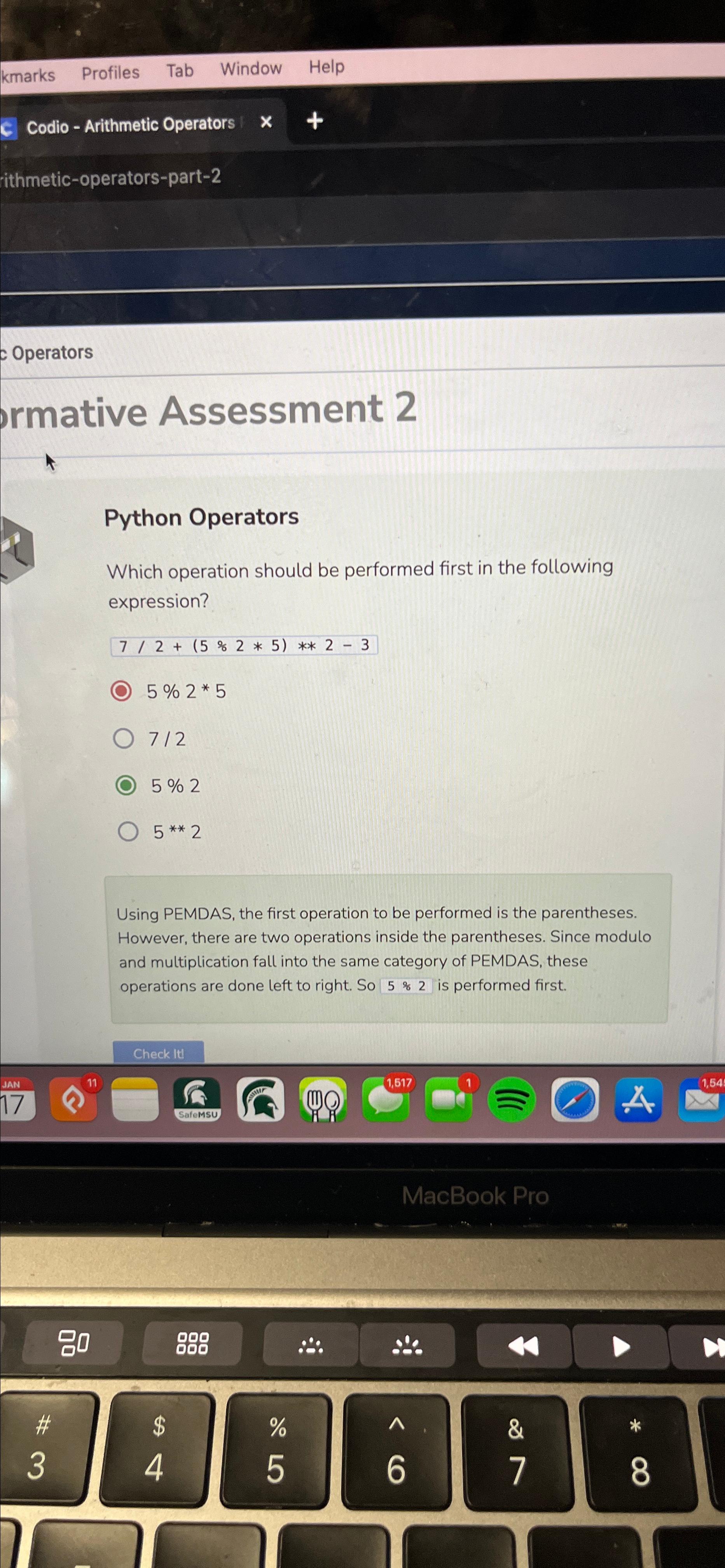 Solved Codio - ﻿Arithmetic | Chegg.com