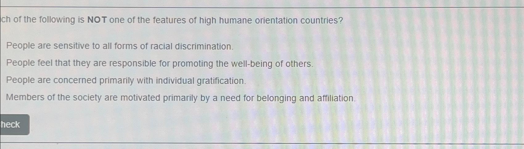Solved ch of the following is NOT one of the features of | Chegg.com