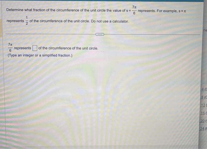 Solved Determine what fraction of the circumference of the | Chegg.com