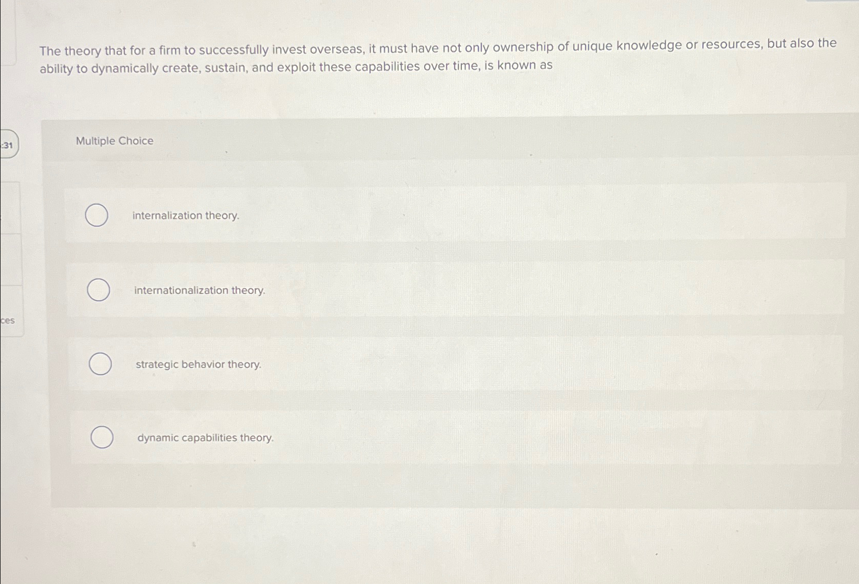 Solved The theory that for a firm to successfully invest | Chegg.com