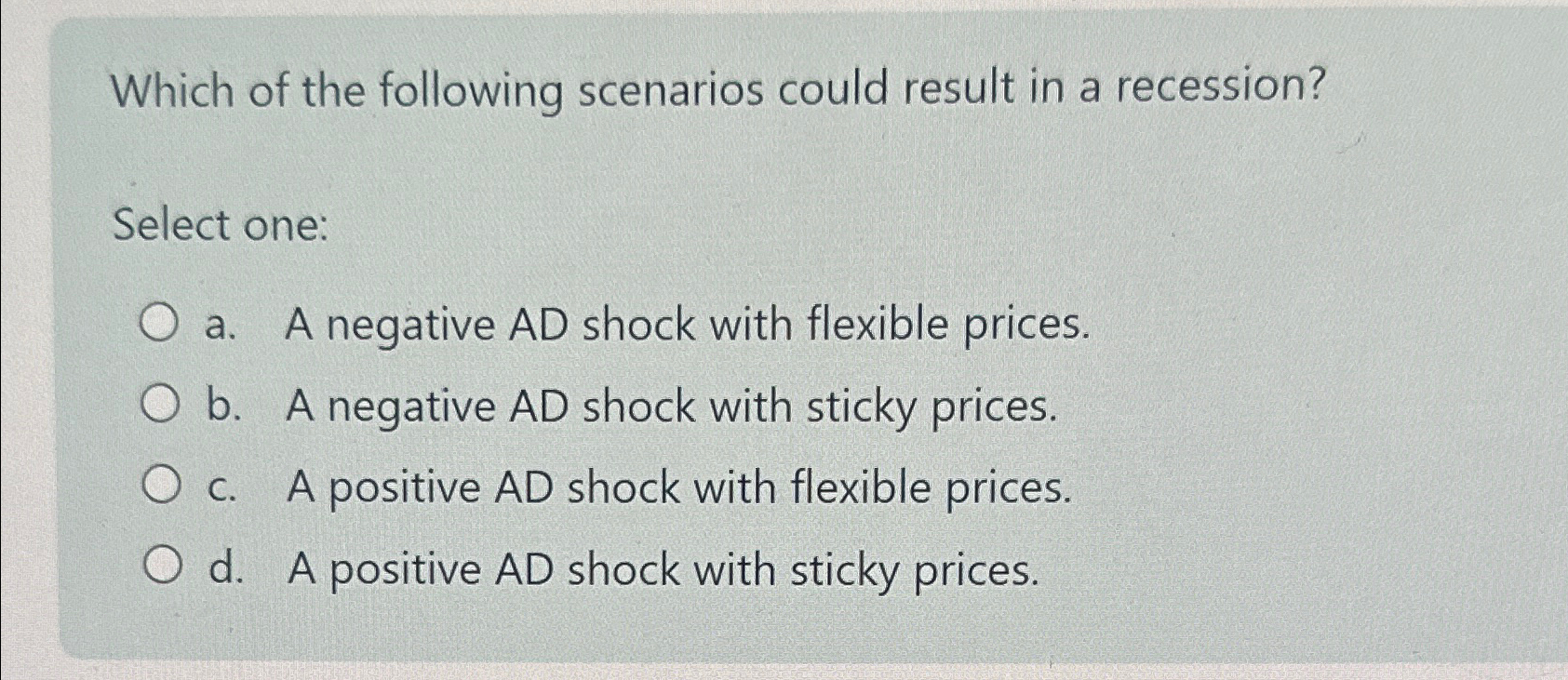 Solved Which of the following scenarios could result in a | Chegg.com