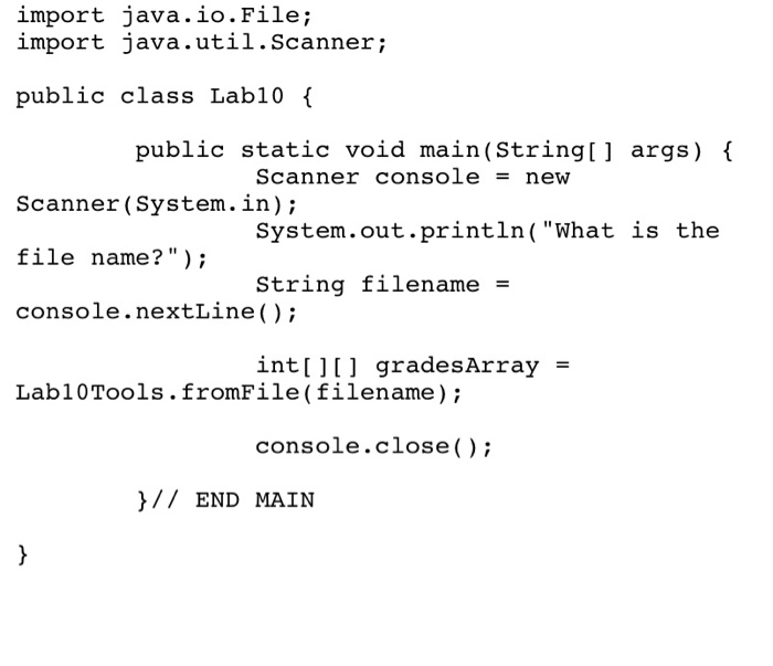 Solved Lab 10: Two Dimensional Arrays 1 Introduction In this | Chegg.com