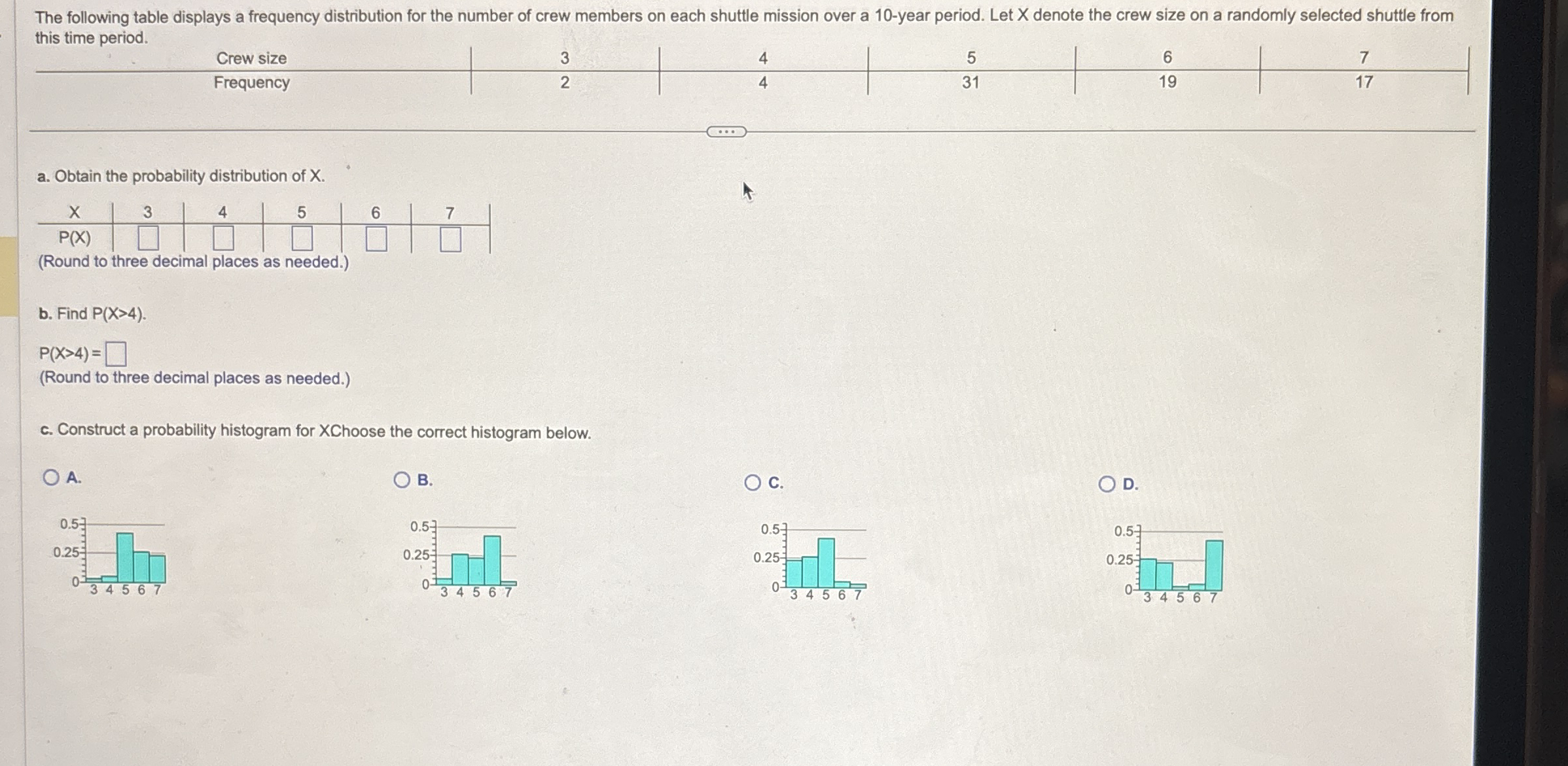 Solved The following table displays a frequency distribution | Chegg.com