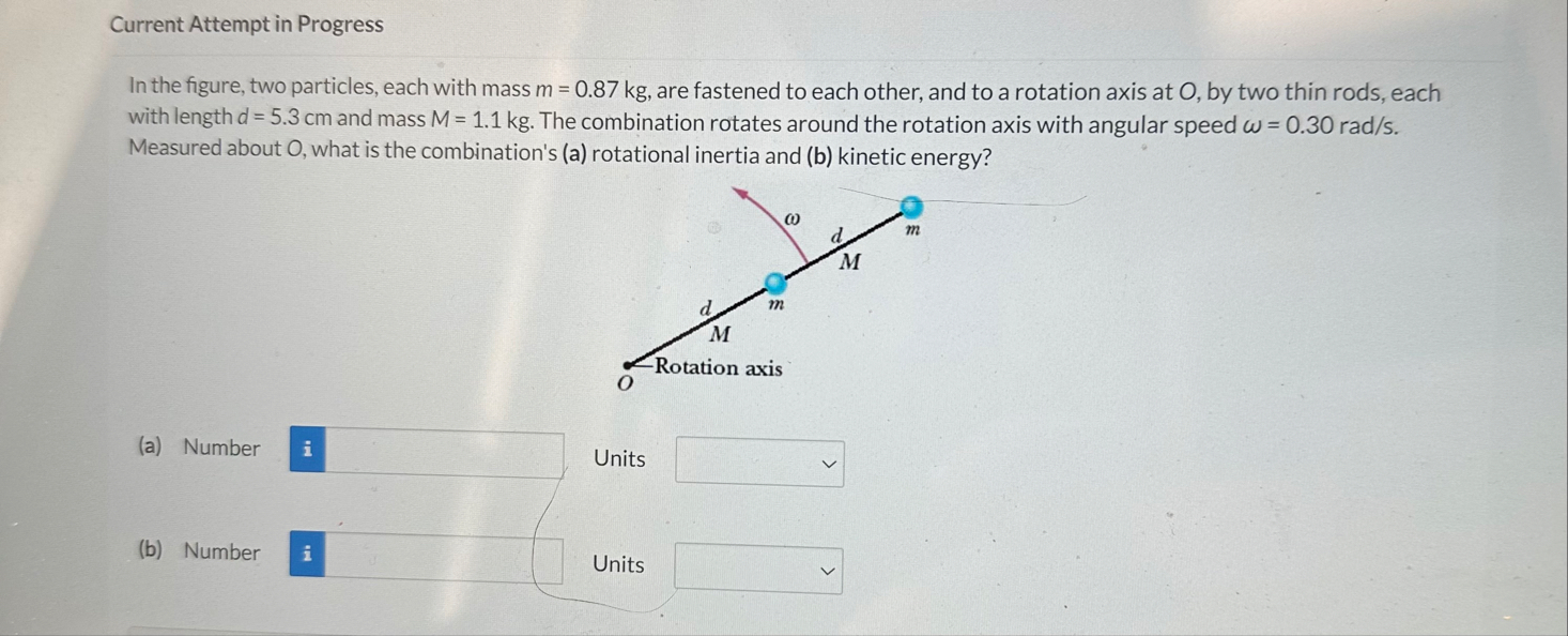 Solved Current Attempt in ProgressIn the figure, two | Chegg.com