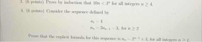 Solved 4. (6 points) Consider the sequence defined by | Chegg.com