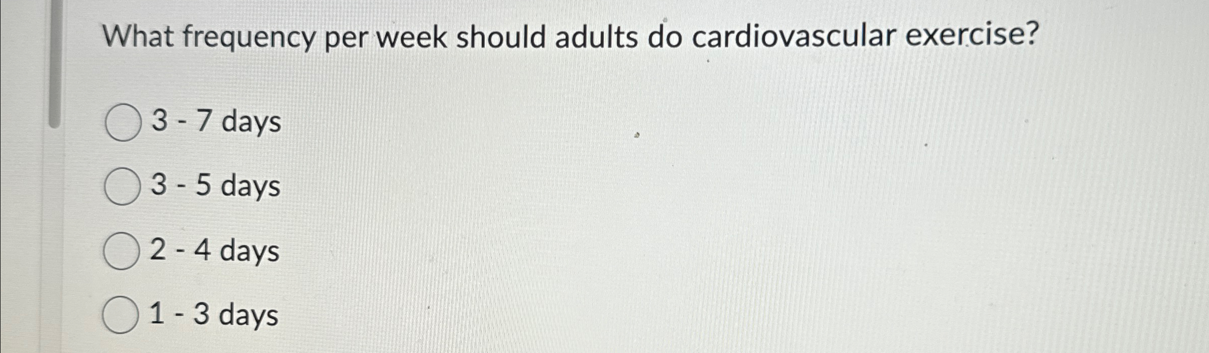 Solved What frequency per week should adults do | Chegg.com