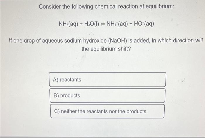 Solved Consider the following chemical reaction at | Chegg.com