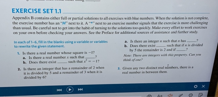 Solved Exercise Set 1 1 Appendix B Contains Either Full Or