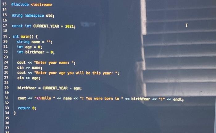 Solved 30 d) Pseudocode 31 32 DECLARE String name 33 DECLARE | Chegg.com Solved 30 d) Pseudocode 31 32 DECLARE String name 33 DECLARE | Chegg.com