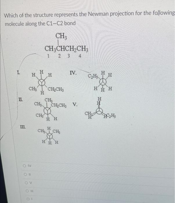 Solved which of the structure represents the newman | Chegg.com