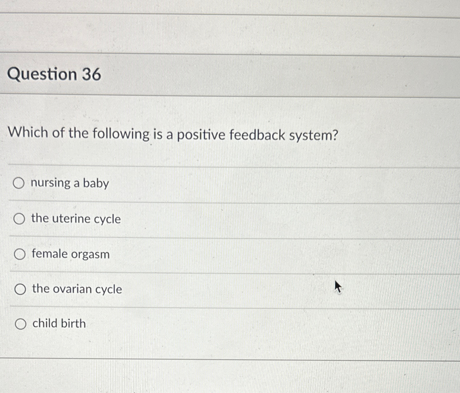Solved Question 36Which of the following is a positive | Chegg.com