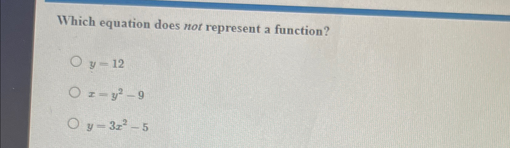 Solved Which equation does not represent a | Chegg.com