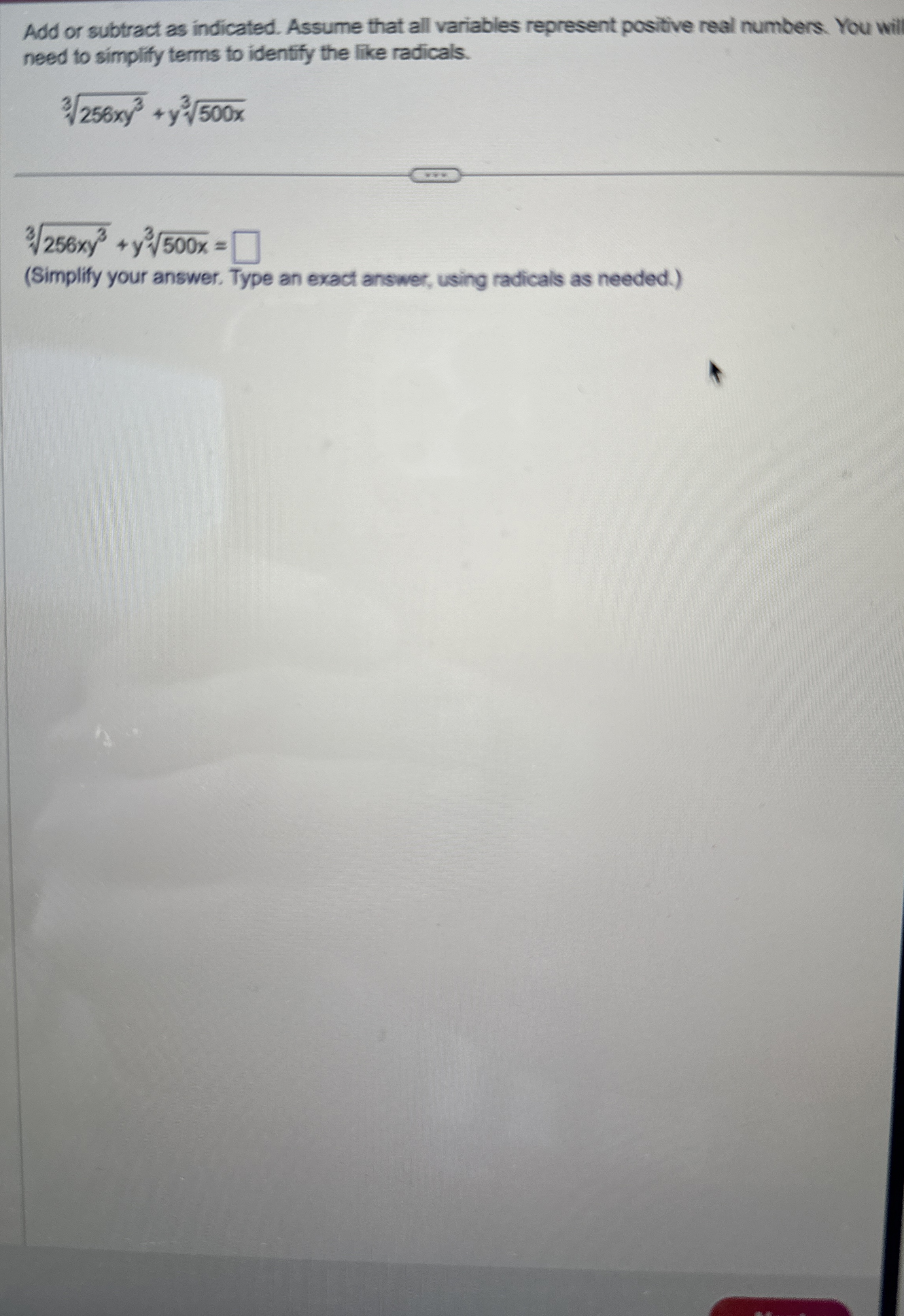 Solved Add or subtract as indicated. Assume that all | Chegg.com