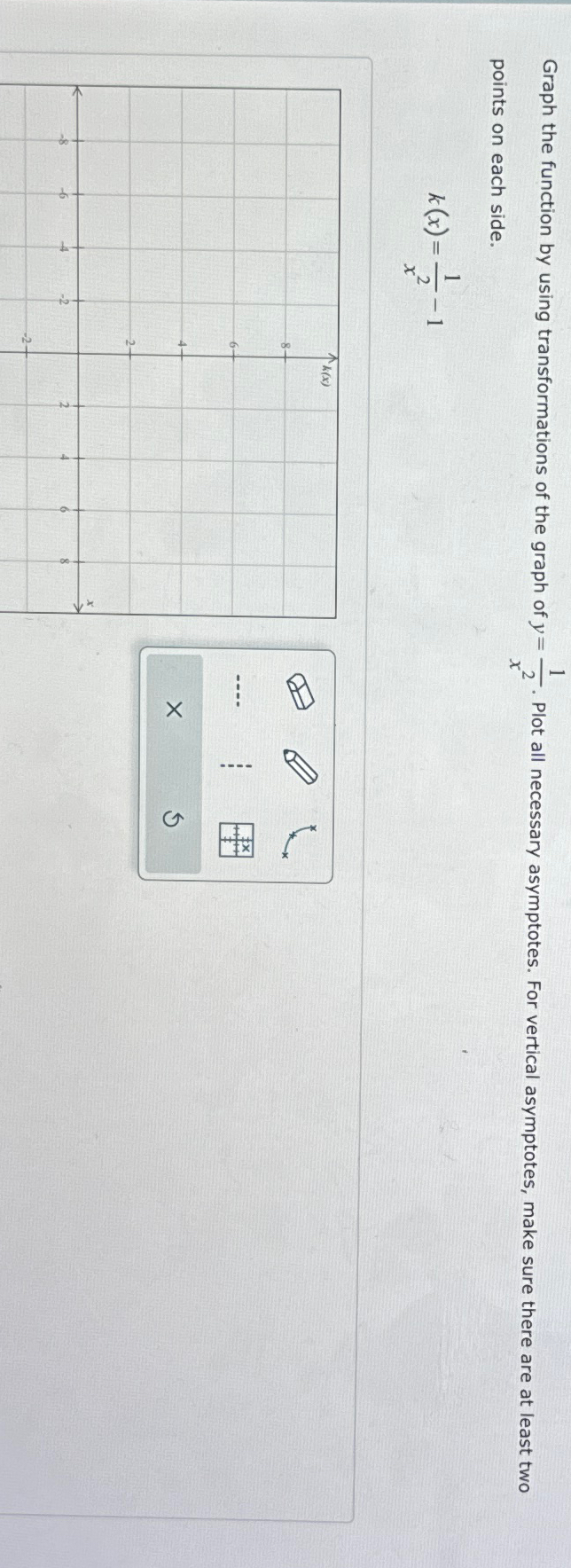 Solved Graph the function by using transformations of the | Chegg.com