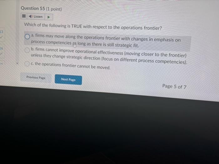 Solved Which of the following is TRUE with respect to the | Chegg.com