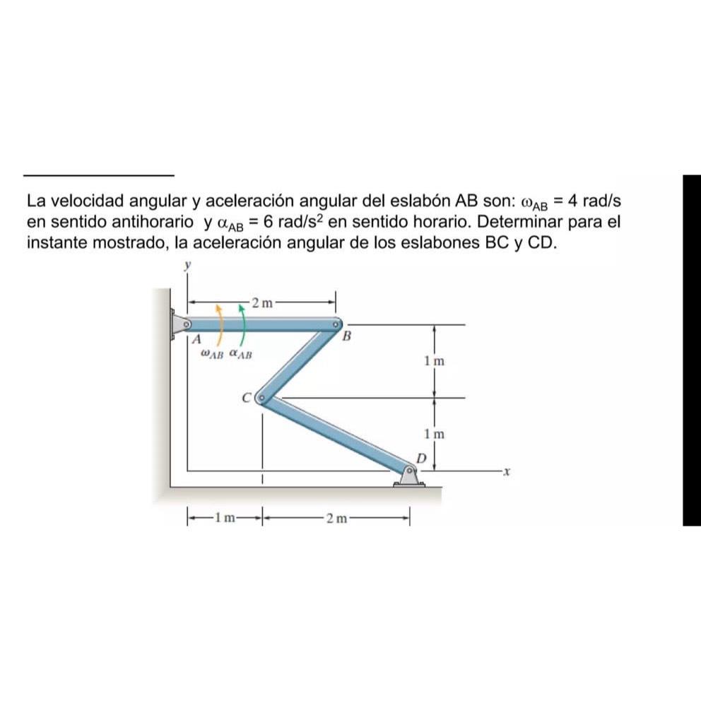 Solved La velocidad angular y aceleración angular del | Chegg.com