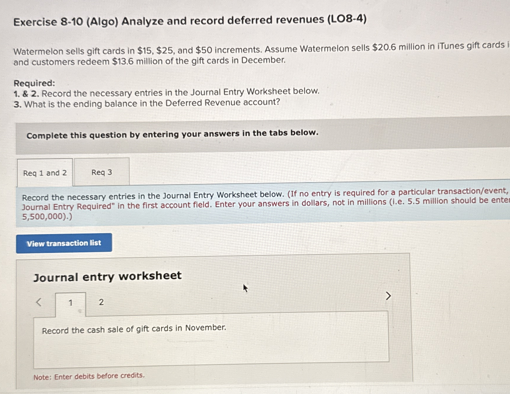 Solved Exercise 8-10 (Algo) ﻿Analyze and record deferred | Chegg.com