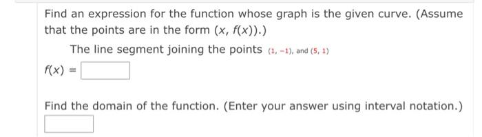 Solved Find an expression for the function whose graph is | Chegg.com