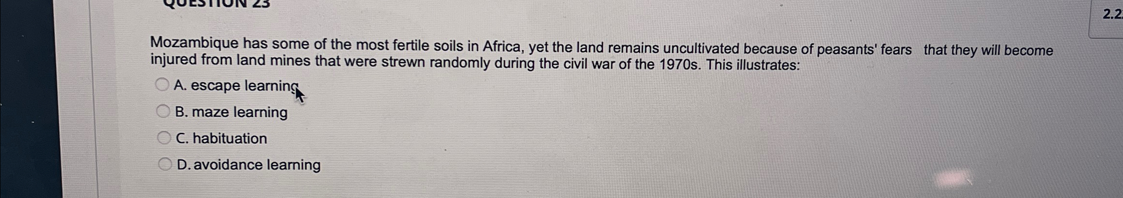Solved Mozambique has some of the most fertile soils in | Chegg.com
