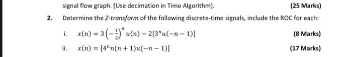 Solved 2. signal flow graph. (Use decimation in Time | Chegg.com