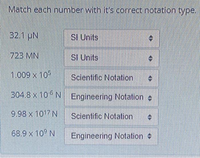 Solved are these all the correct notation type for these | Chegg.com