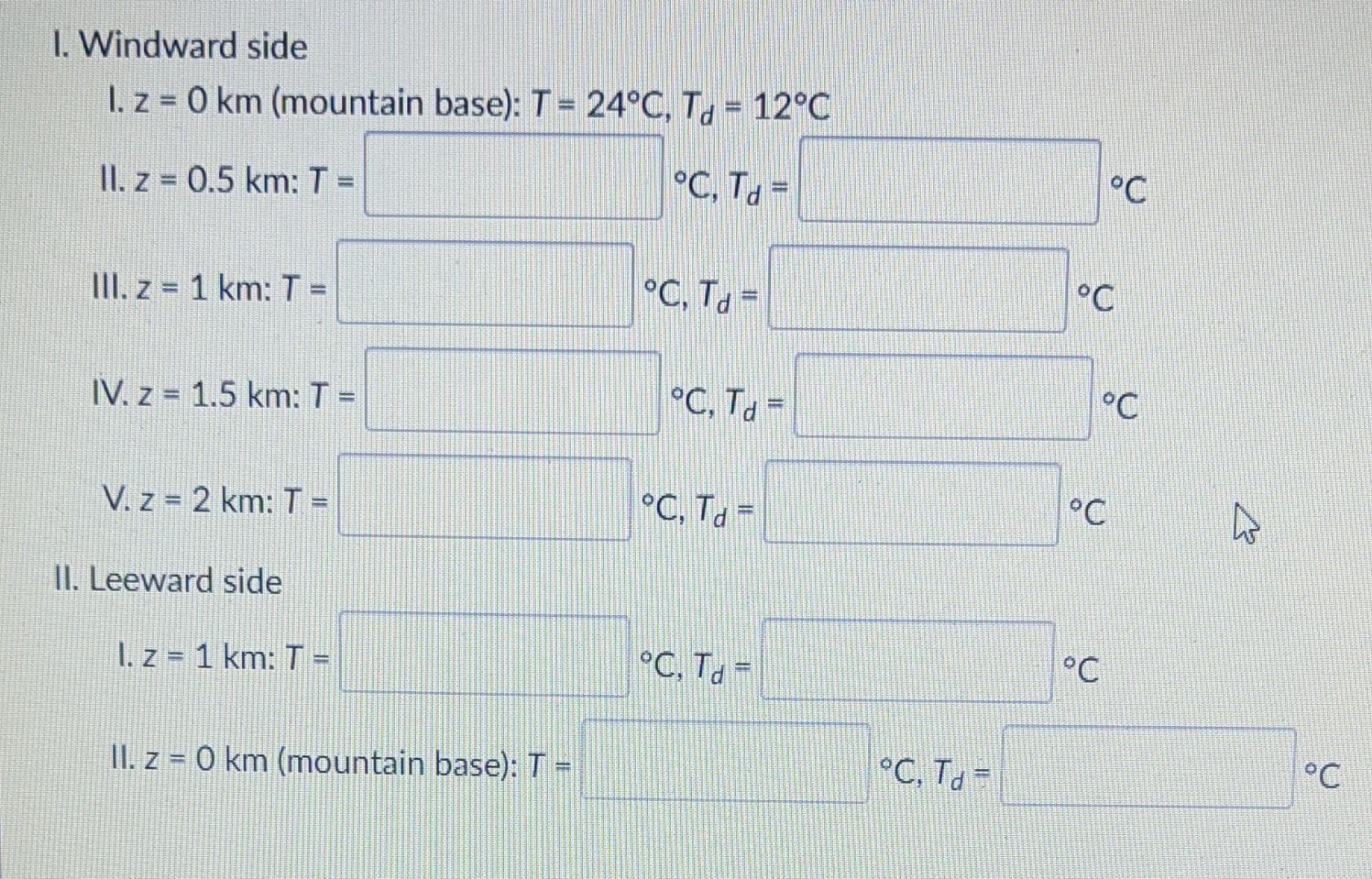 Solved An air parcel is located at the surface at the base | Chegg.com