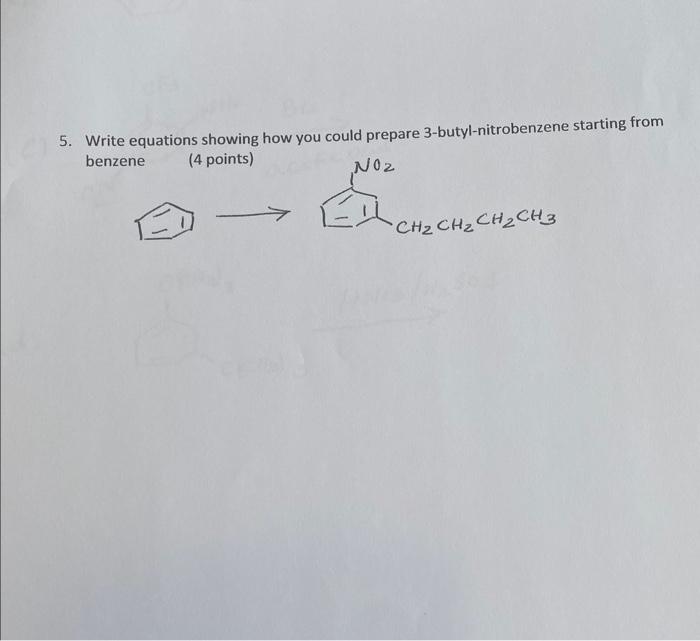 Solved Write equations showing how you could prepare | Chegg.com