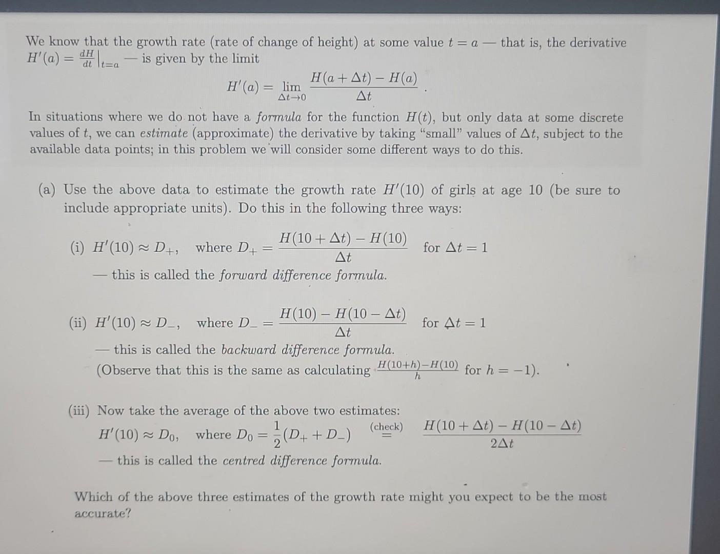 Solved lue, in this case the change in height (in mm ) | Chegg.com