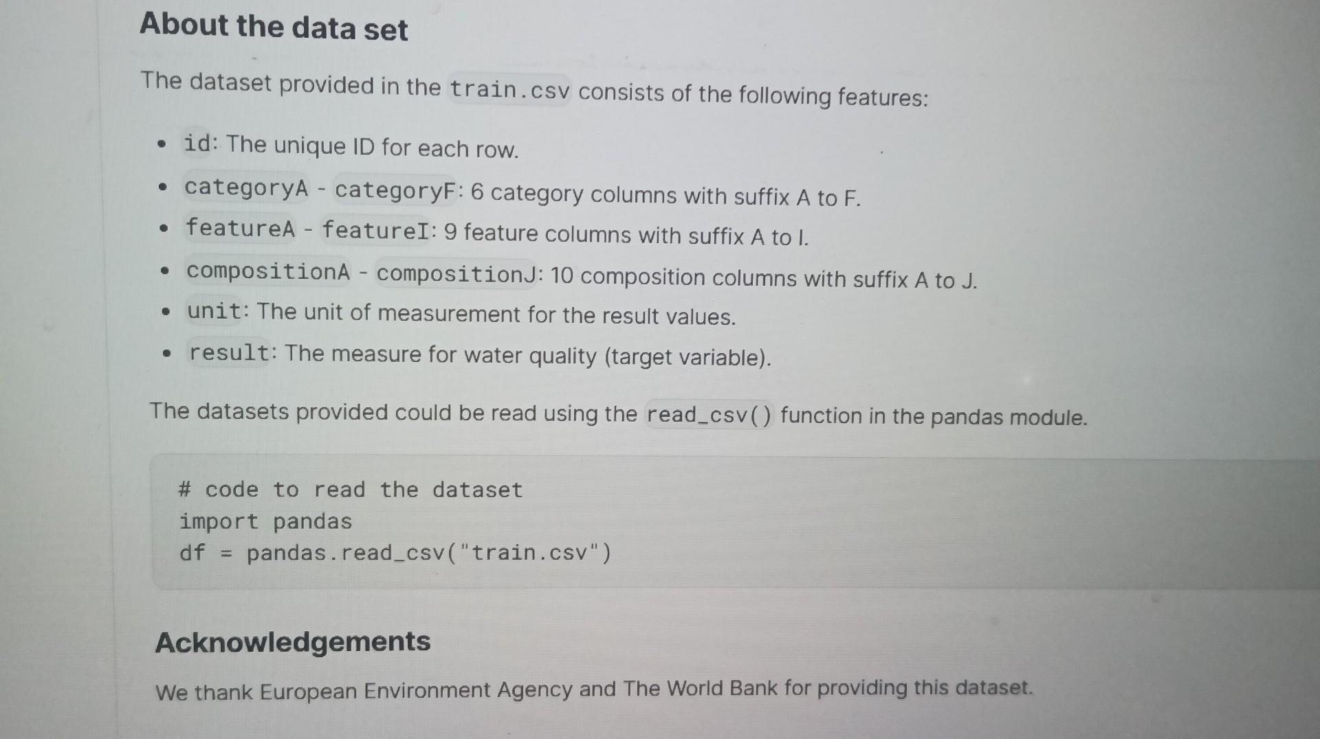 Solved kaggle dat a thon 23 u can find datasets on kaggle | Chegg.com