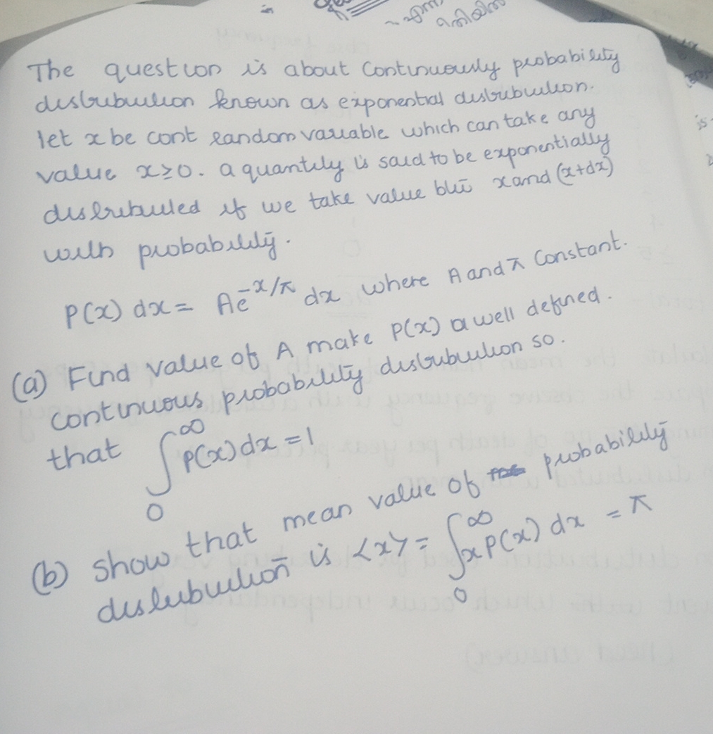 Solved The question is about continuoully probability | Chegg.com