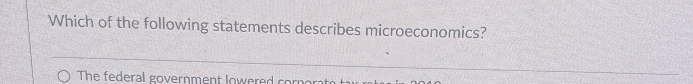 Solved Which of the following statements describes | Chegg.com