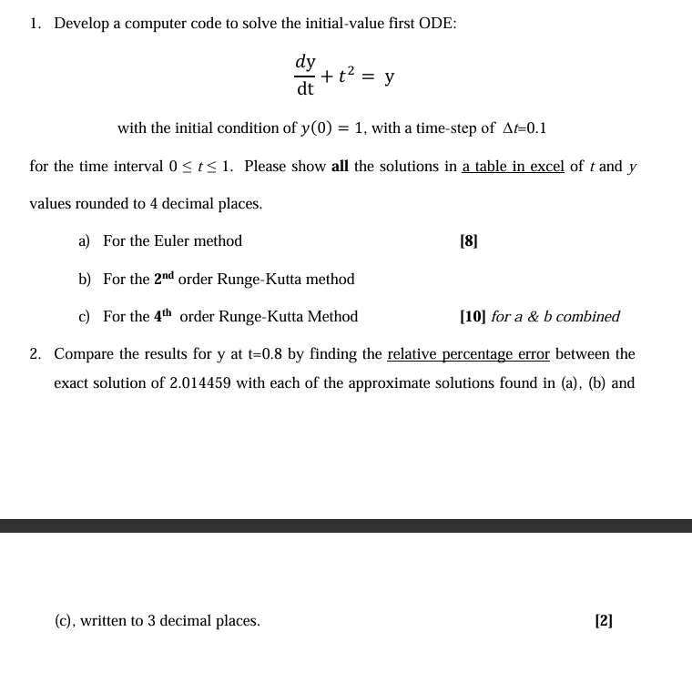 Solved PLEASE USE VBA NOT PYTHON TO Develop a computer code | Chegg.com Solved PLEASE USE VBA NOT PYTHON TO Develop a computer code | Chegg.com