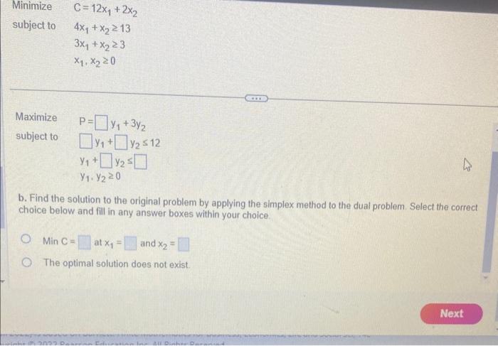 Solved Minimize subject to | Chegg.com