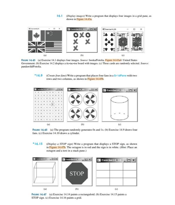 14,01 14.1 (Display images) Write a program that | Chegg.com