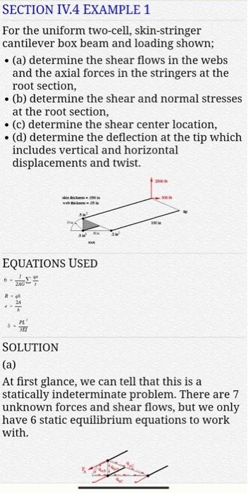 Solved SECTION IV.4 EXAMPLE 1 For the uniform two-cell, | Chegg.com