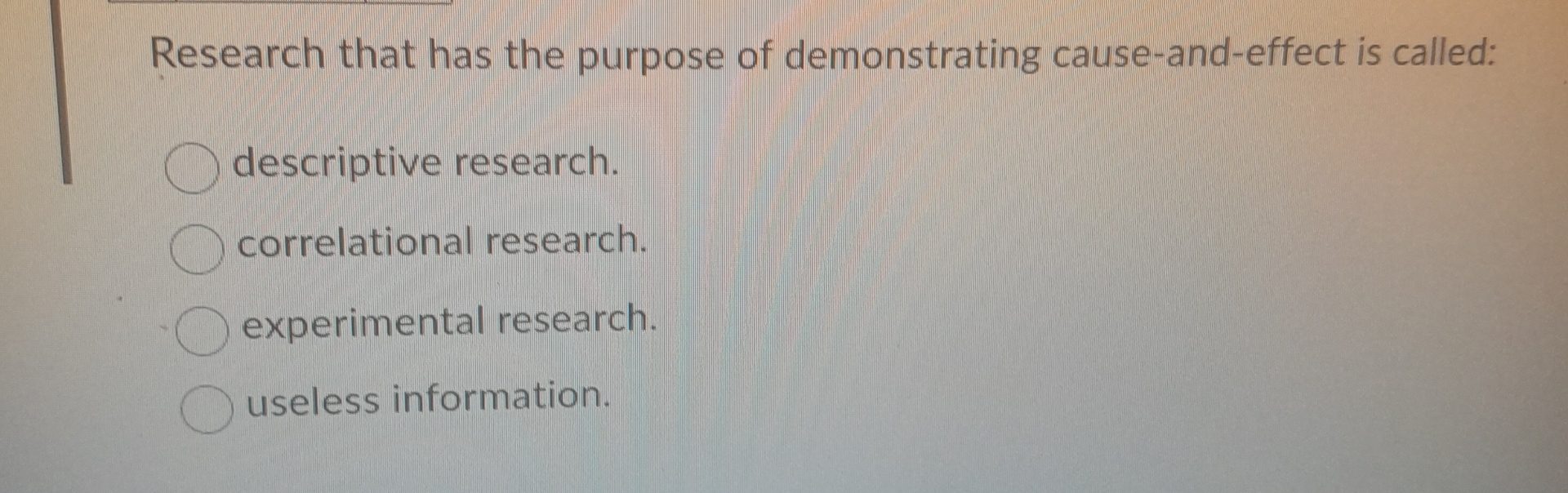 Solved Research that has the purpose of demonstrating | Chegg.com