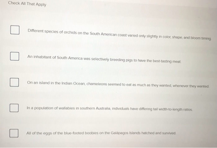 Solved Which of the following hypothetical observations | Chegg.com