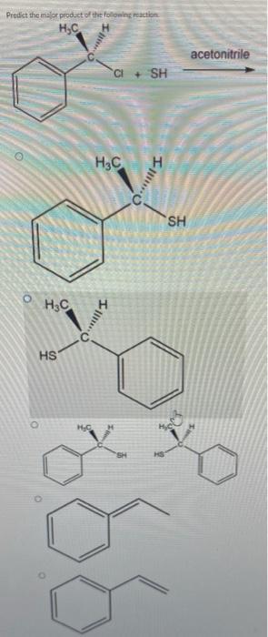 Solved Predict the male product of the following reaction HC | Chegg.com
